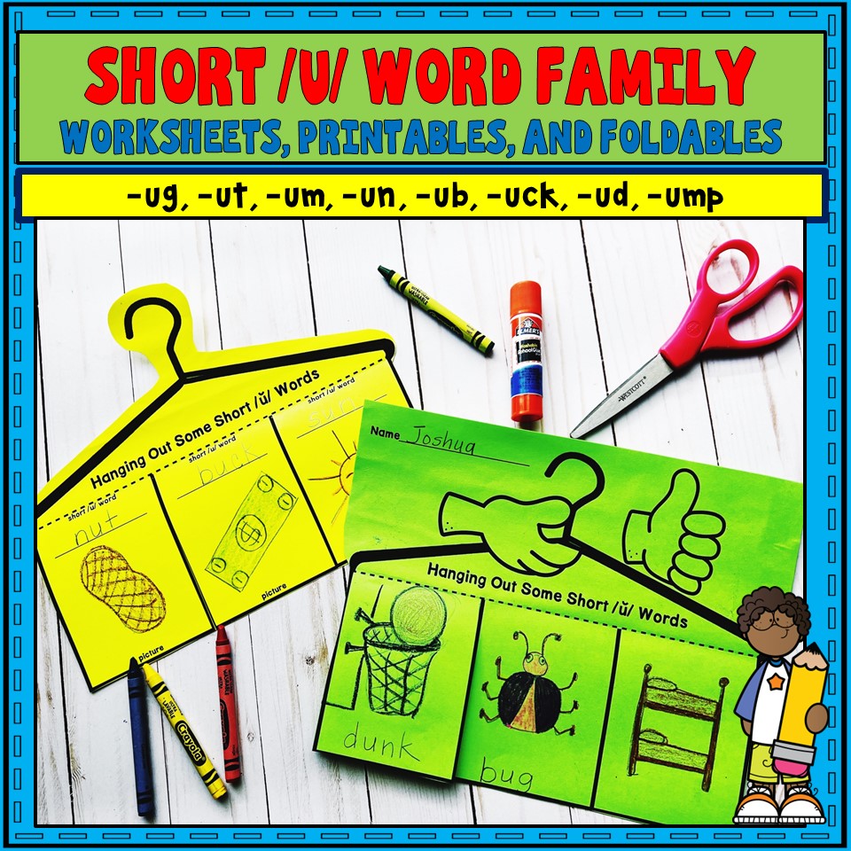 Short U Phonics Worksheets and Writing Activities - Classful