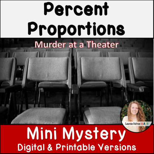 Percent Proportions Activity Mini Mystery Print And Digital Classful