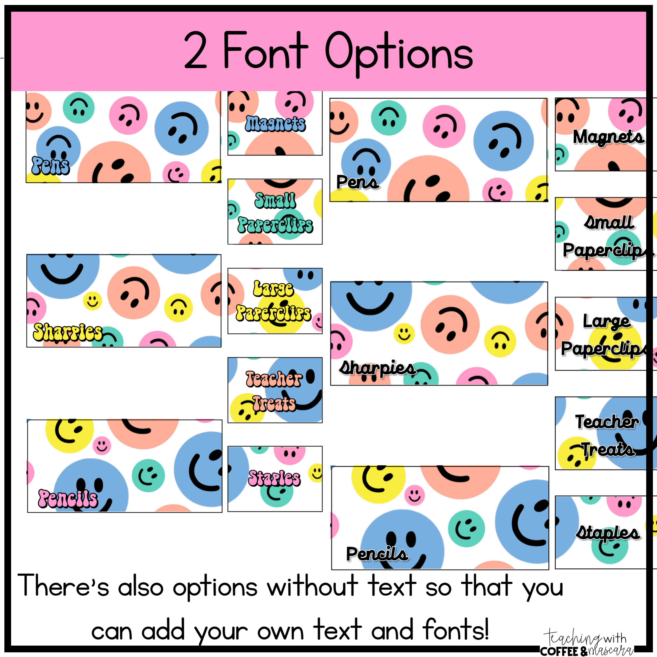 Teacher Toolbox Labels Editable Retro Rainbow Classroom Decor - Classful