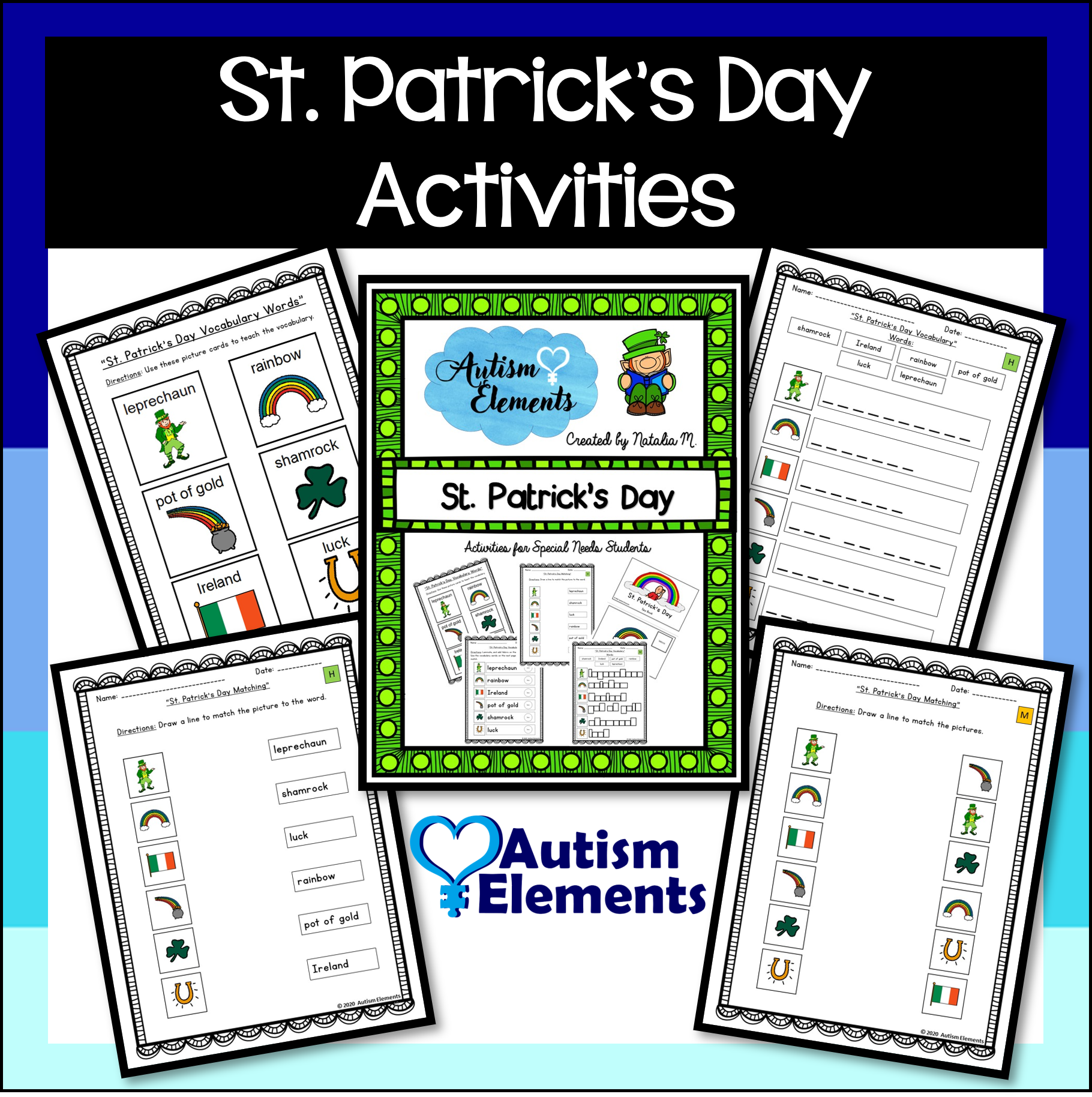 St. Patrick's Day Activities-SPED & Autism Resources - Classful