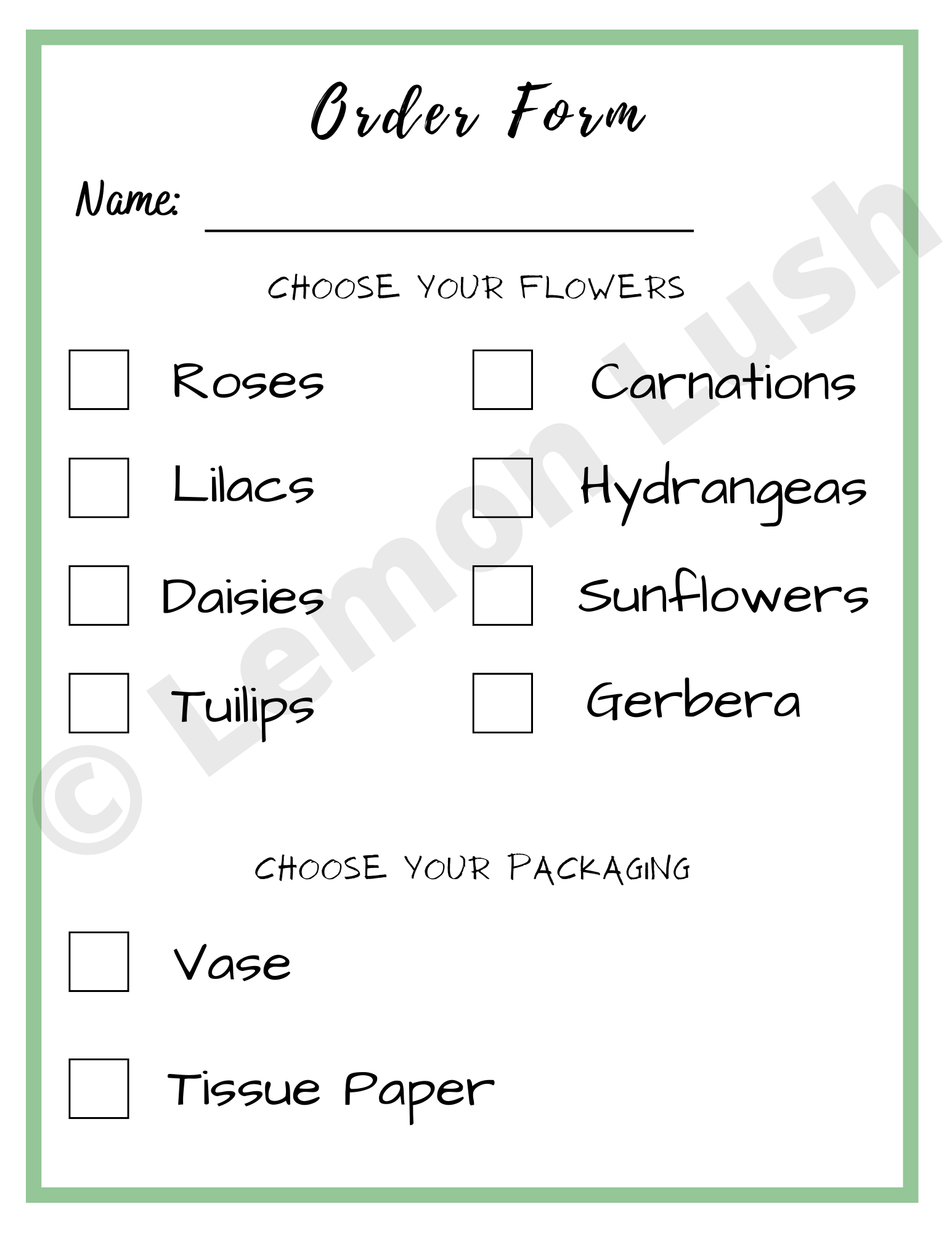 Flower Shop, Dramatic Play - Classful