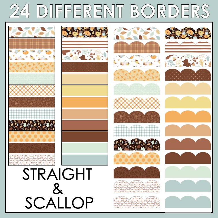 Fall Bulletin Board Kit | Fall Door Decor - Classful