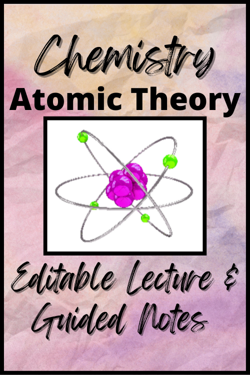 Chemistry- Unit 3 Atomic Theory PowerPoint and Guided Notes - Classful