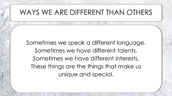 Book Based Self-Esteem Acceptance of Others Appreciating Diversity ...