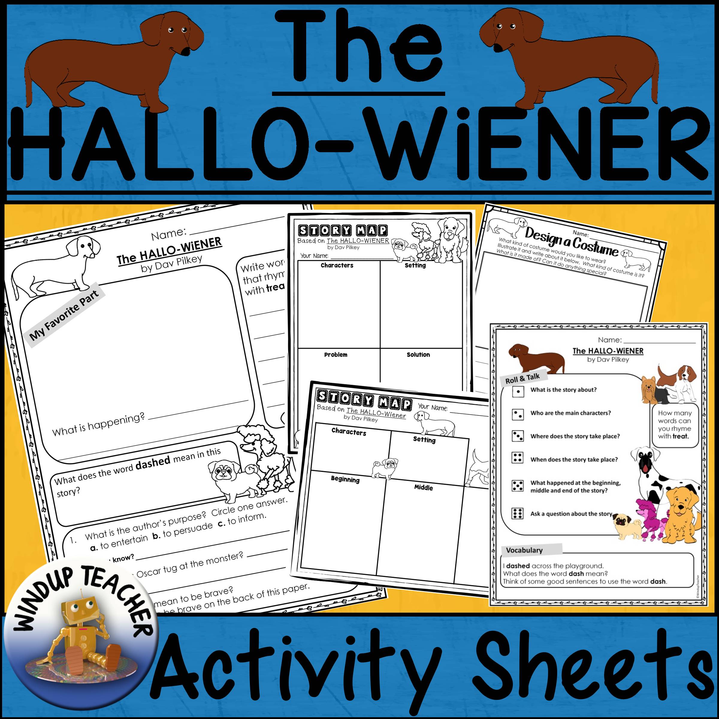The HALLO-WiENER Activity Sheets Print and Go! - Classful