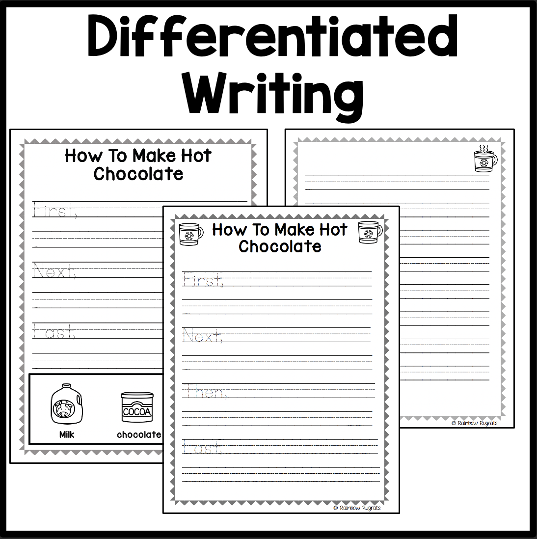 How to make Hot chocolate writing and cook book - Classful