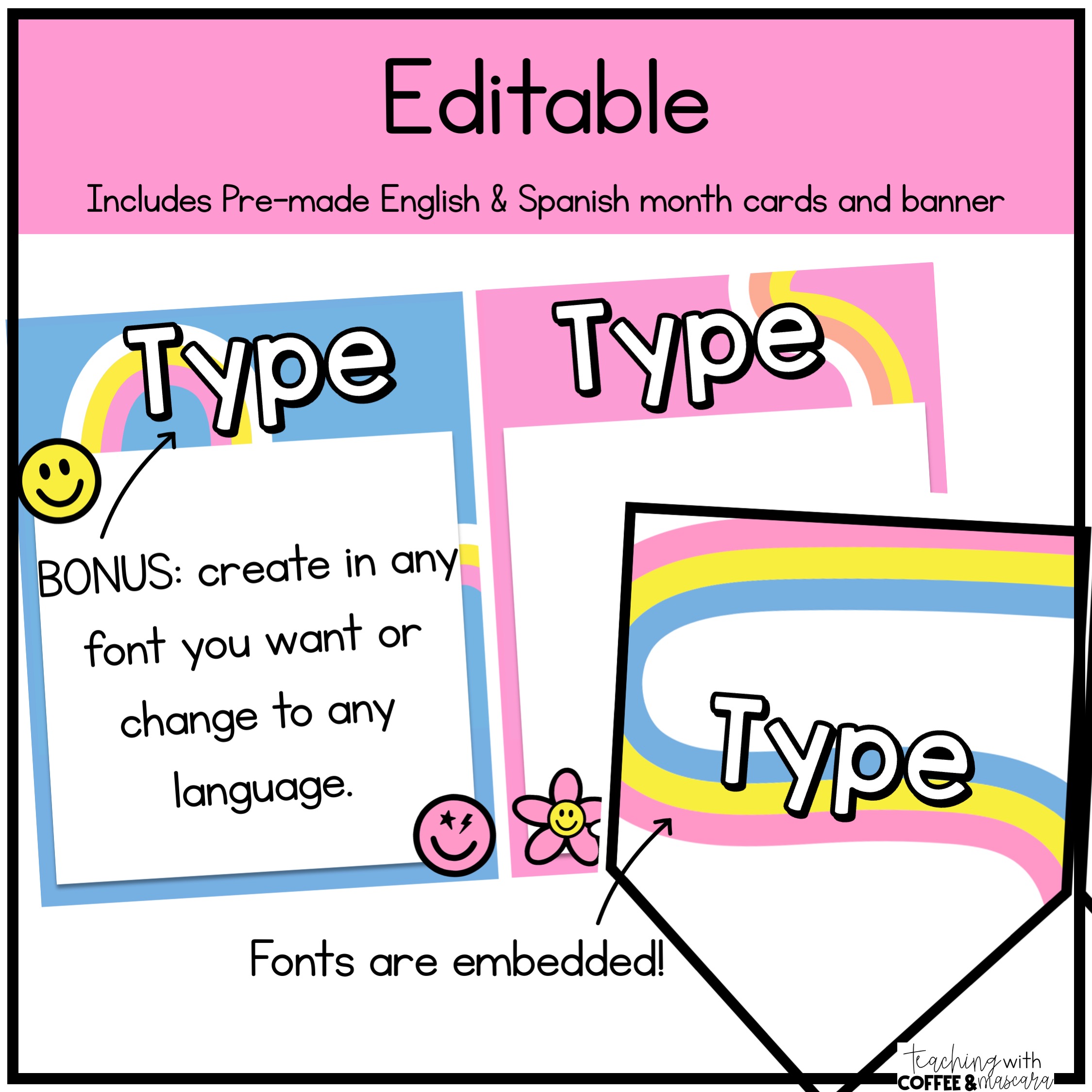 Retro Classroom Decor Birthday Display - Classful