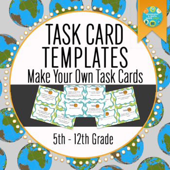 Social Studies, Create Your Own Social Studies Task Cards (Template ...