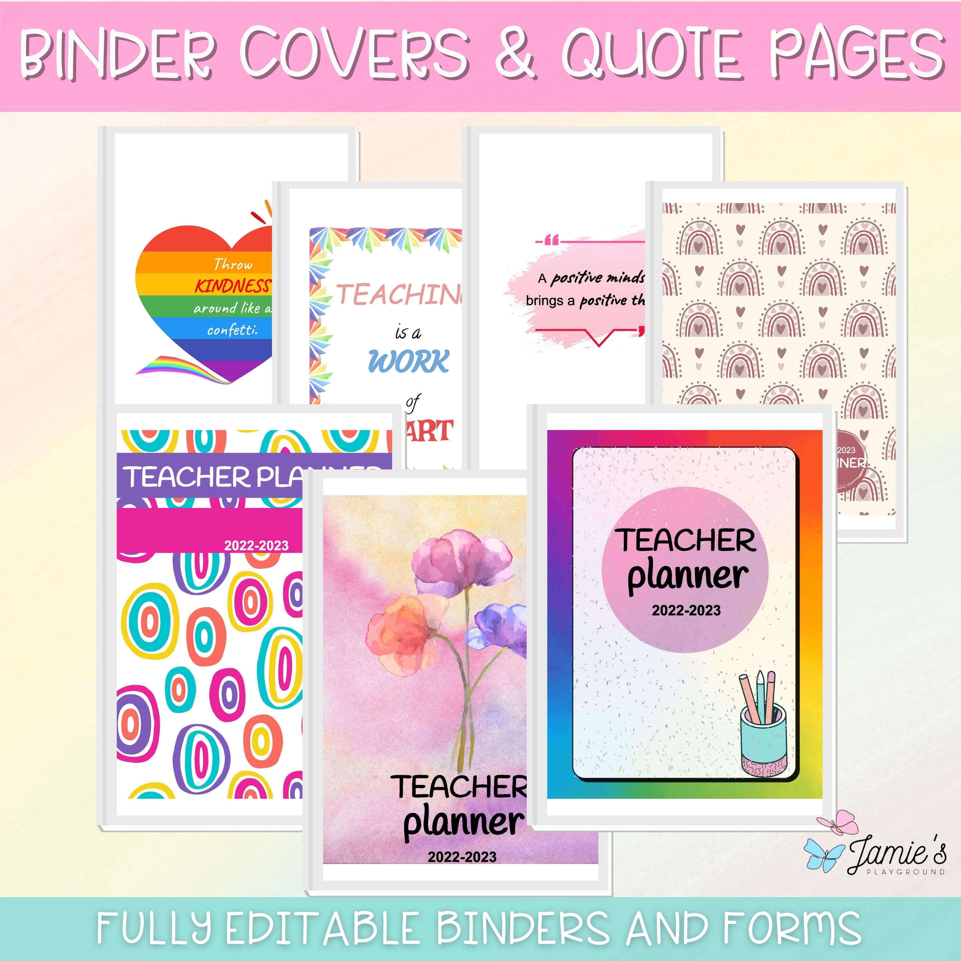 Editable Teacher Binder and Planner 2023 | FREE Updates Every Year ...