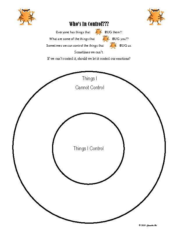 Who Is In Control Responsibility Anger Management Self-Control PBIS ...