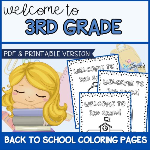3rd Grade Morning Work - Coloring Pages & Writing Prompts | No Prep ...