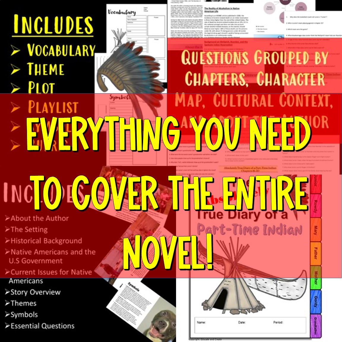 The Absolutely True Diary of a Part-Time Indian - Complete Teacher's ...