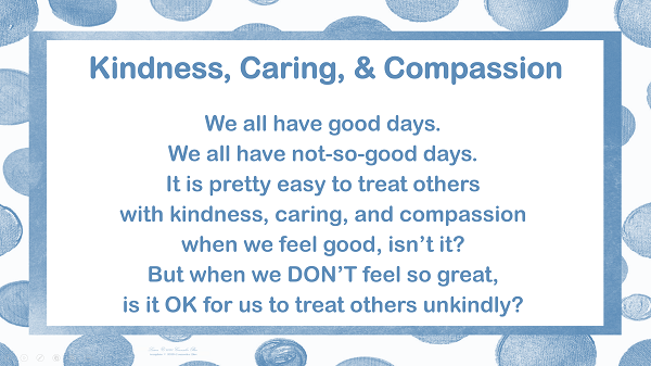 Book-based Kindness Caring Compassion to others, & SHOWING GRATITUDE ...