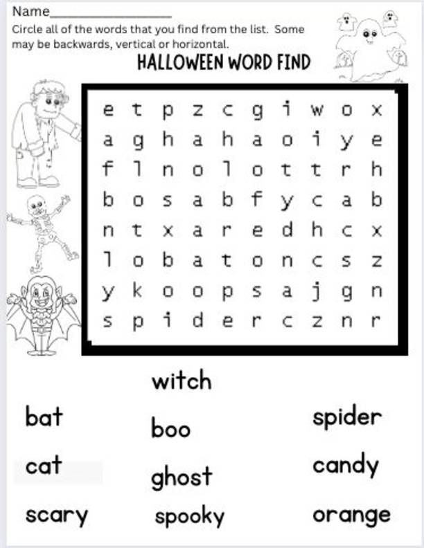 Halloween Worksheet Packet - Classful