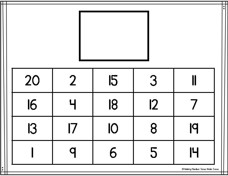 Rekenrek Counting to 20 Differentiated Math Center | Pick Build and ...