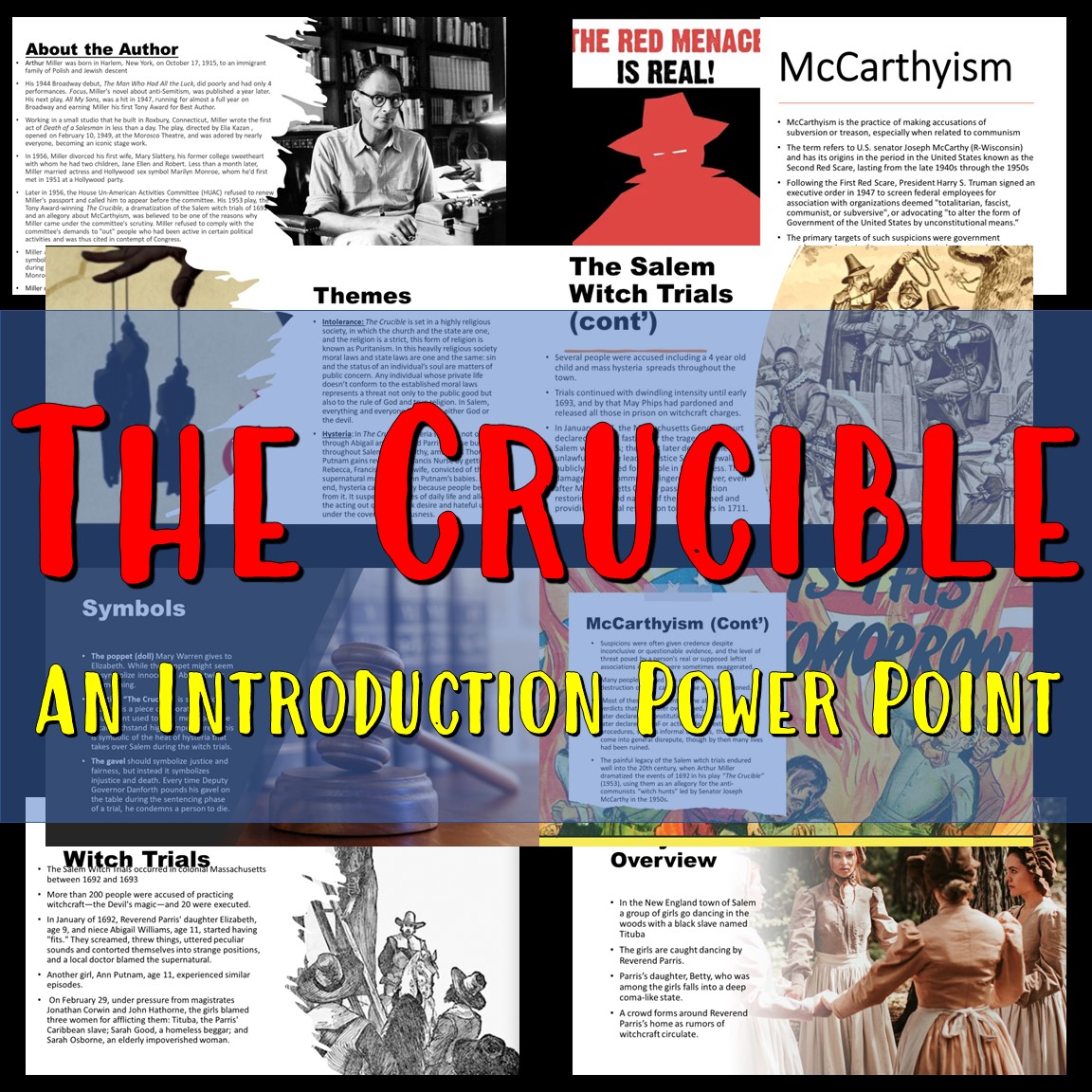 The Crucible Introduction Power Point - Classful