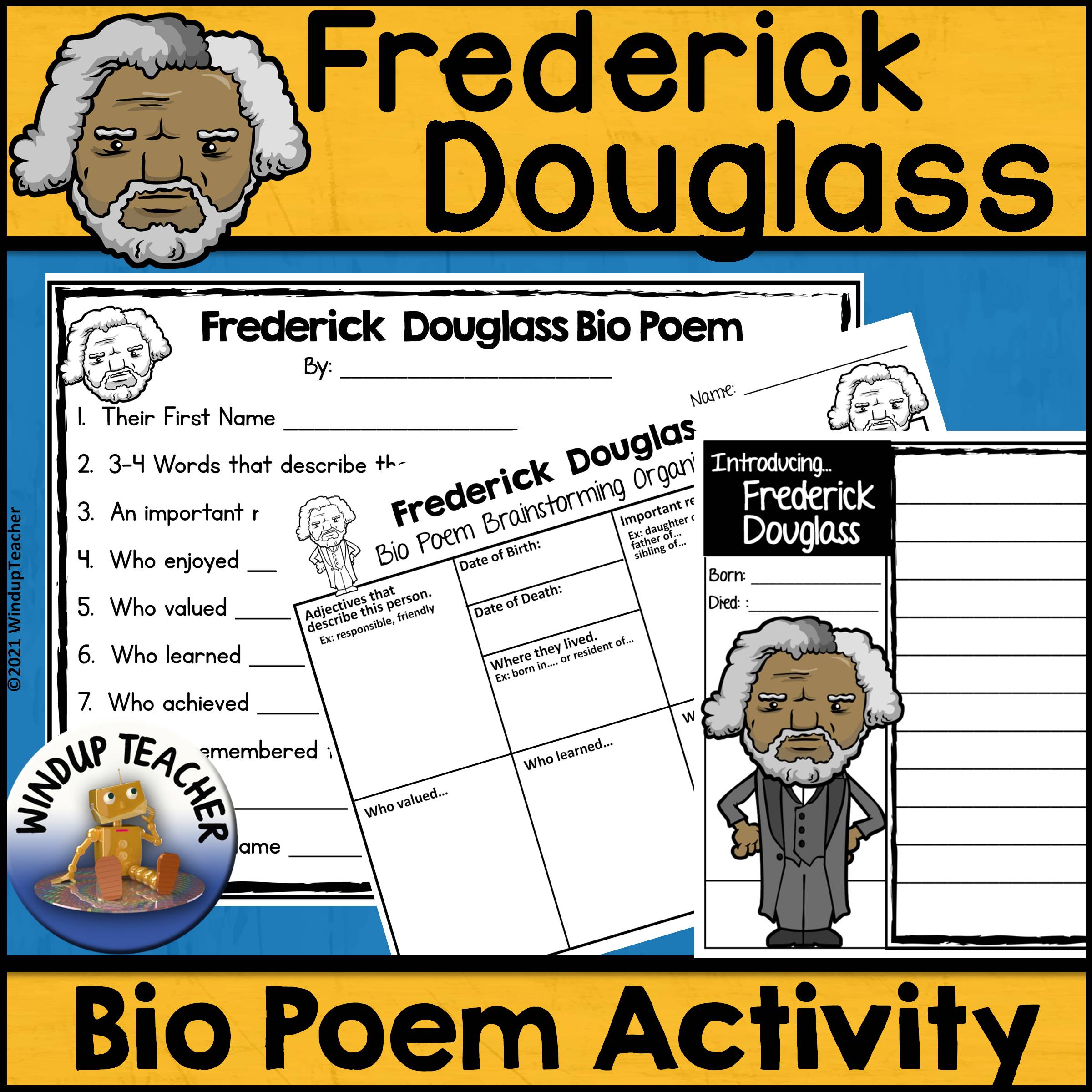 Frederick Douglass Poem Writing Activity - Classful