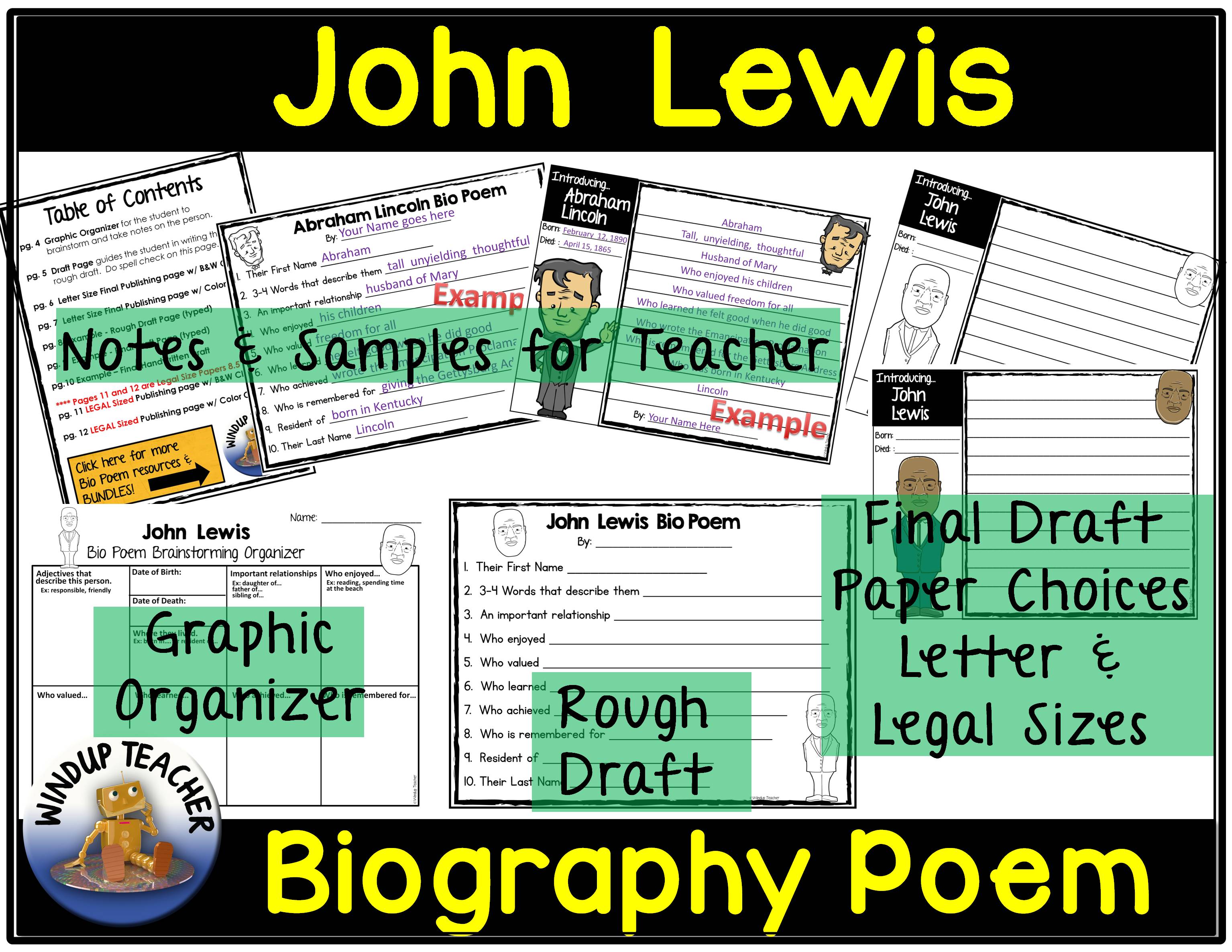 John Lewis Poem Writing Activity - Classful