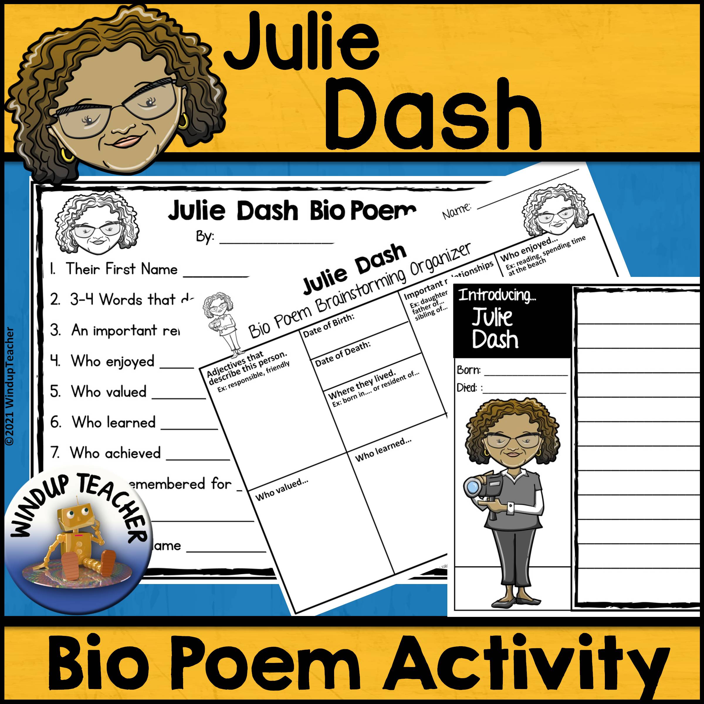Julie Dash Poem Writing Activity - Classful