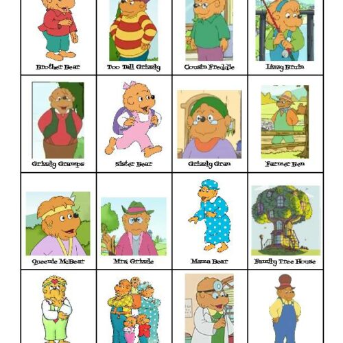 Berenstain Bears Character Bingo - Classful