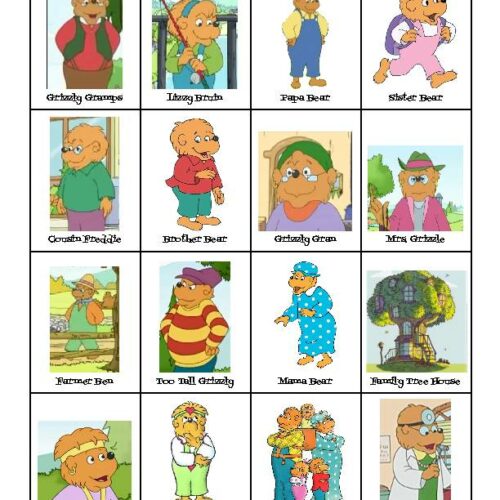 Berenstain Bears Character Bingo - Classful