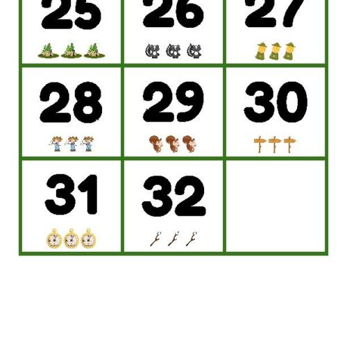 Camp-Themed Calendar Numbers - Classful