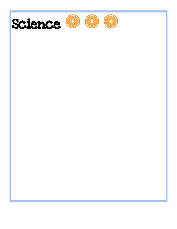 Citrus Themed Standards Display - Classful