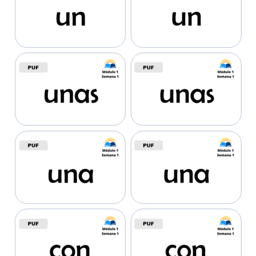 Memory Game Palabras de la Semana HMH - Classful