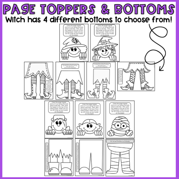 Halloween Writing Craftivity | Halloween Writing Activity - Classful