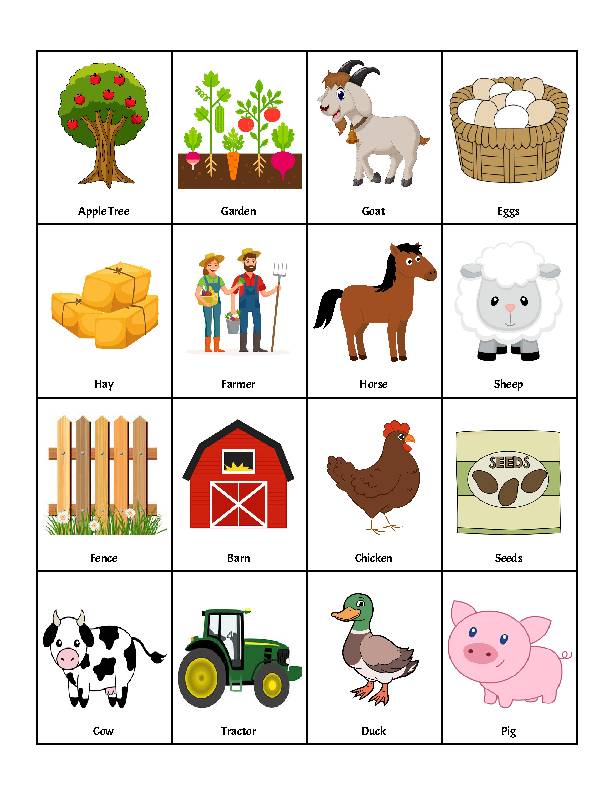 Farm Bingo - Classful