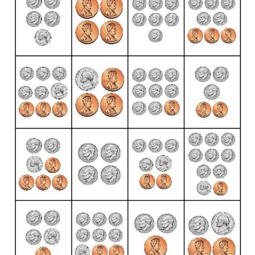 Money Bingo - Penny, Nickel, Dime - Classful