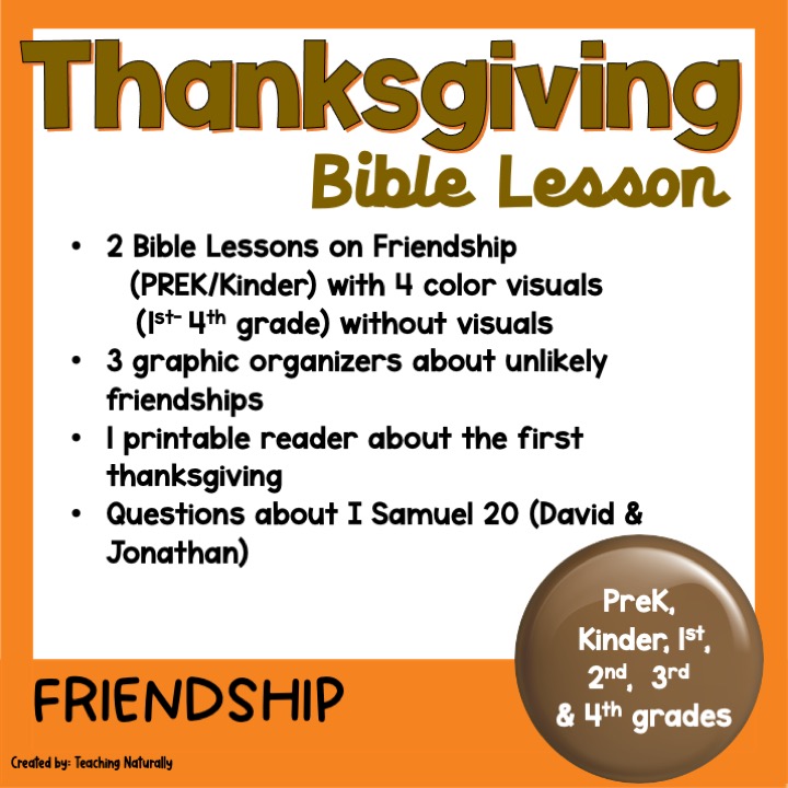 Thanksgiving Bible Lesson on Friendship - Classful