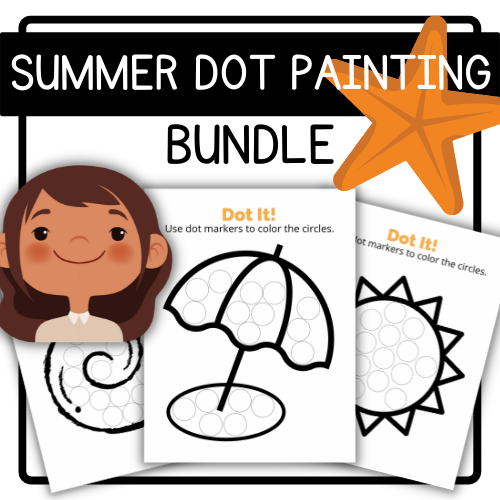 Summer Dot Painting Bundle, Dot Marker Activities, Printables for Do a ...