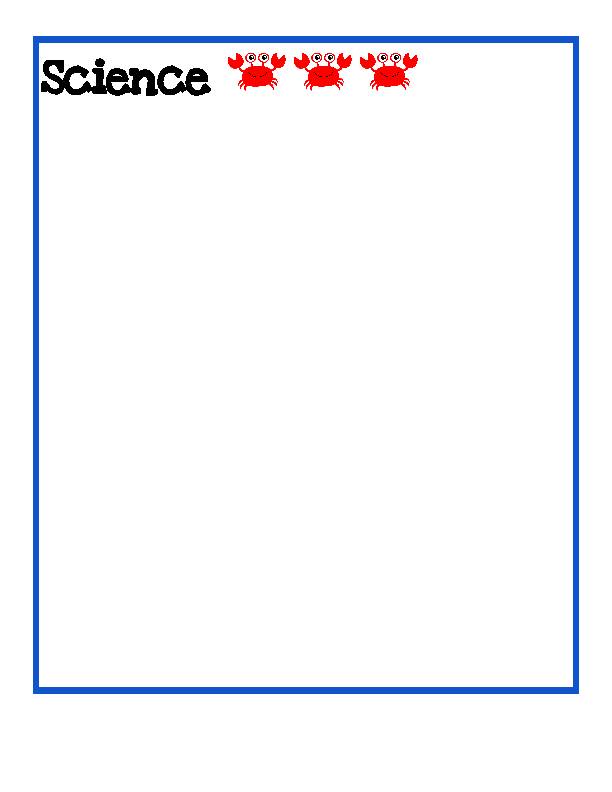 Ocean Themed Standards Board - Classful