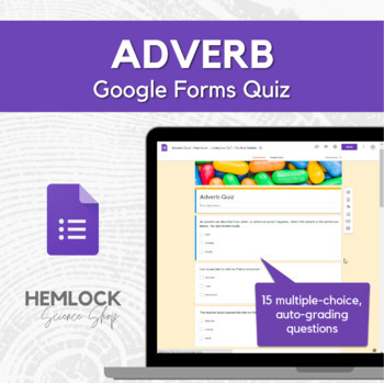 Adverb Quiz in Google Forms - Classful