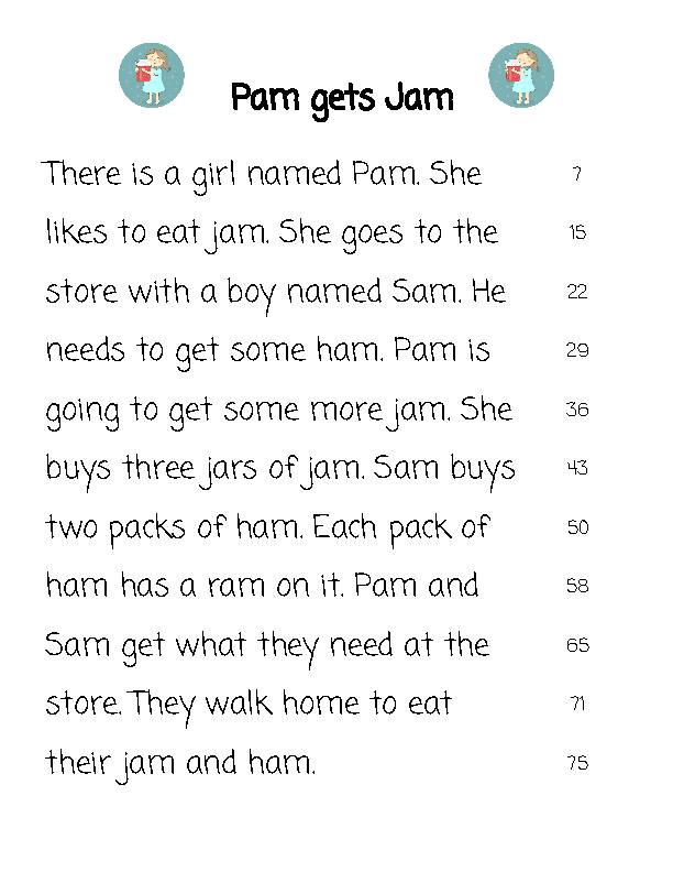 Reading Fluency Passages - Short a - Classful