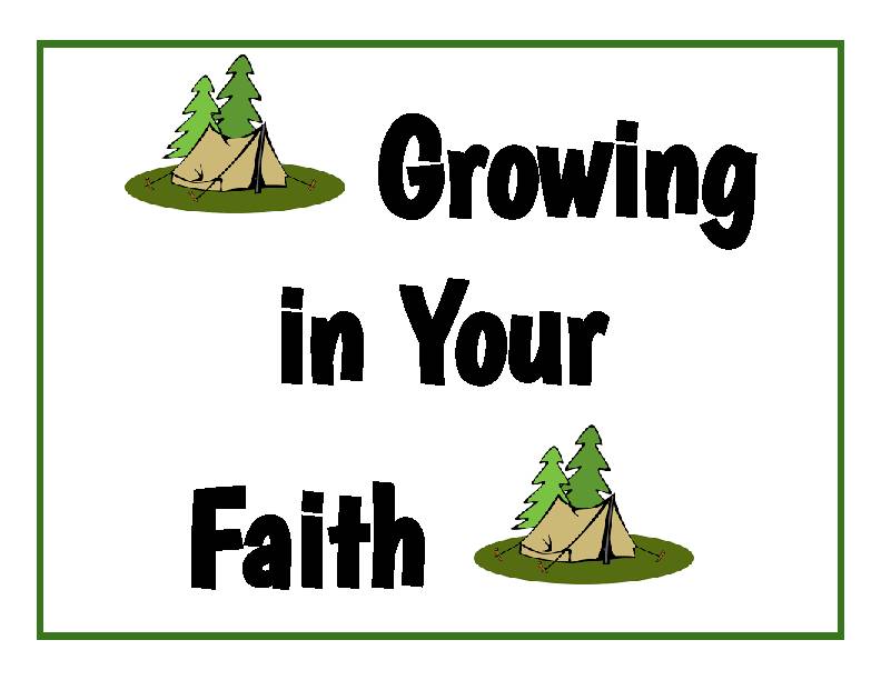 Religious Camping Themed Poster Set - Classful