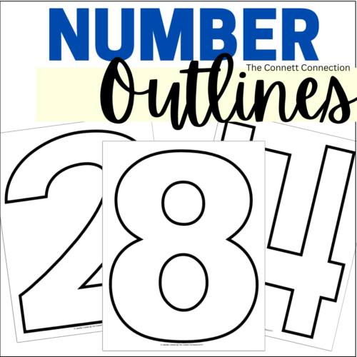 Number Outlines 0-20 - Classful