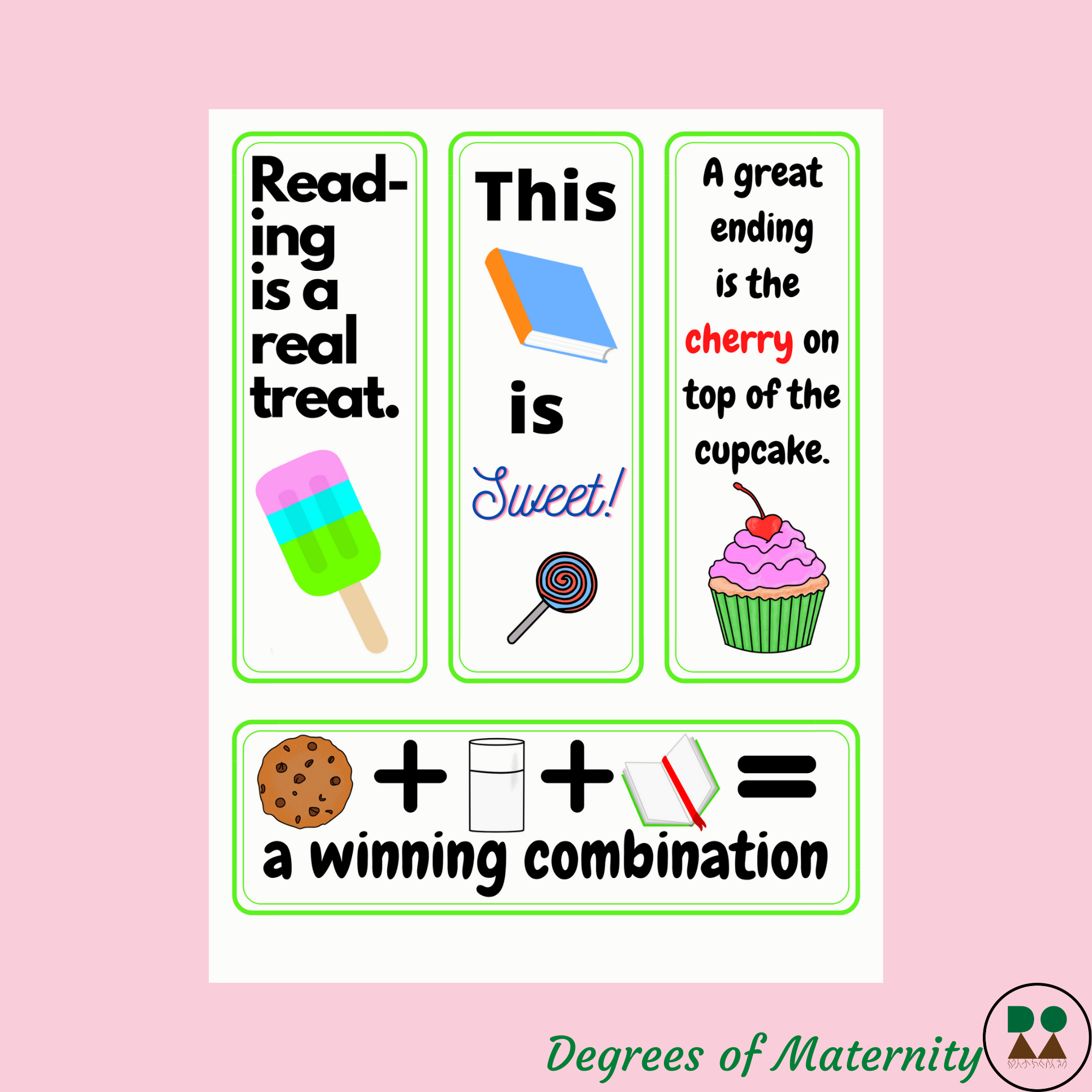 Sweet Treats Journal Pages, Bookmarks, and Doorknob Hangers (full color ...