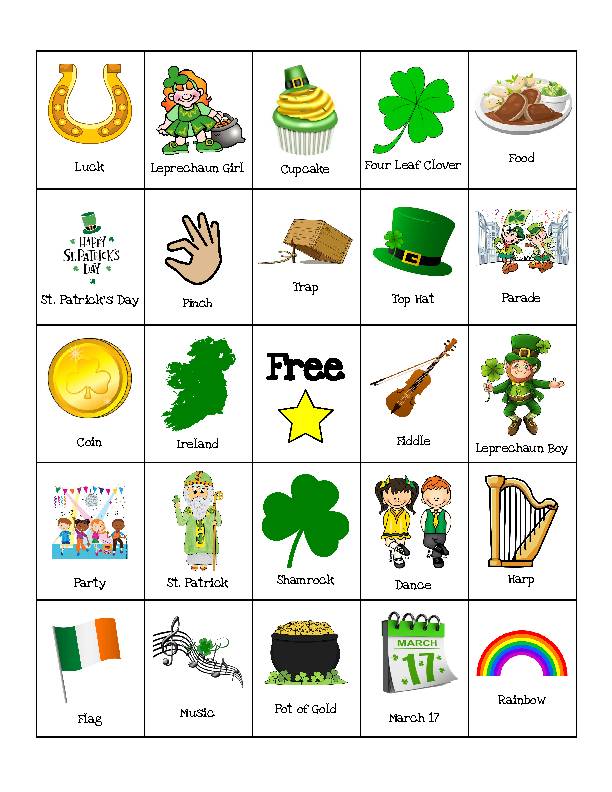 St. Patrick's Day Bingo - Classful