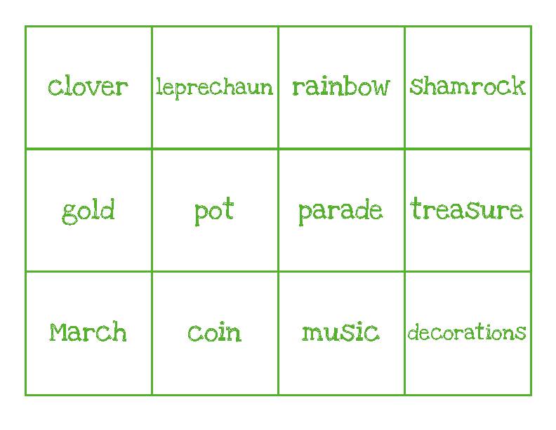 St. Patrick's Day Noun and Verb Sort - Classful