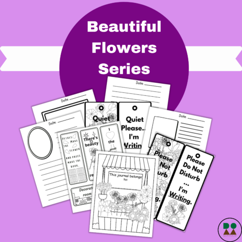 Beautiful Flowers Journal Pages, Bookmarks, and Doorknob Hangers ...