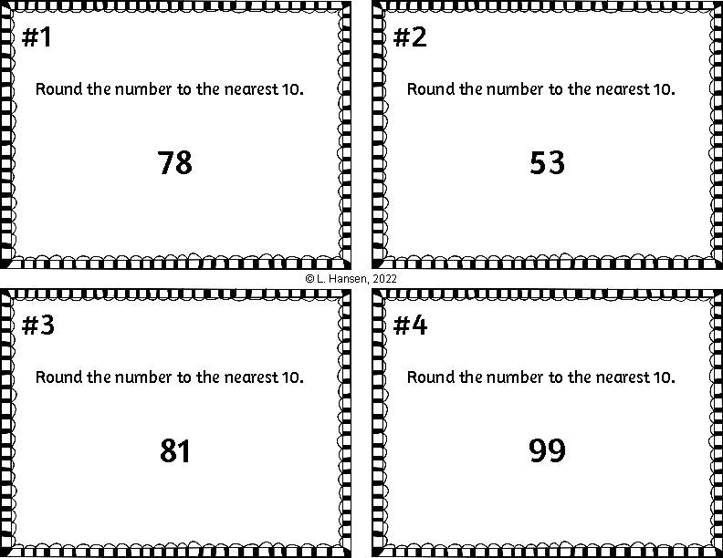 Rounding Task Cards - Classful