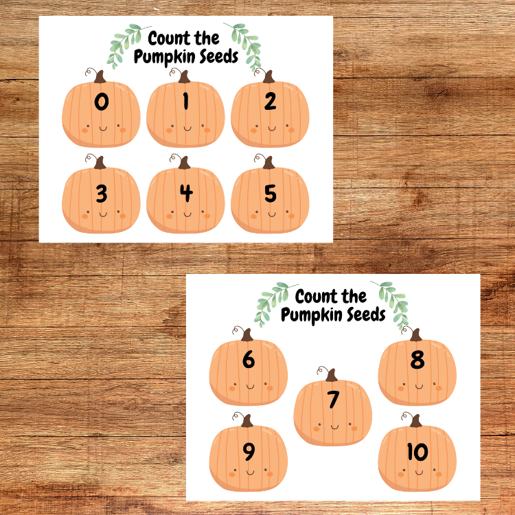 Pumpkin Seed Counting Activity - Classful