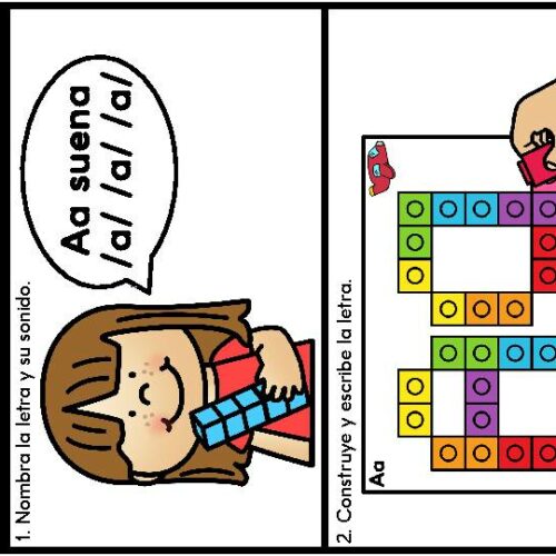 Snap Cube Alphabet Mats - Spanish - Classful