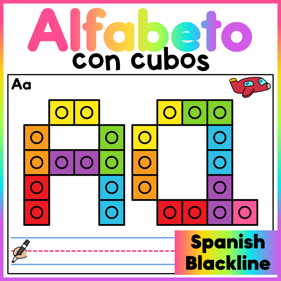 Snap Cube Alphabet Mats - Spanish - Classful