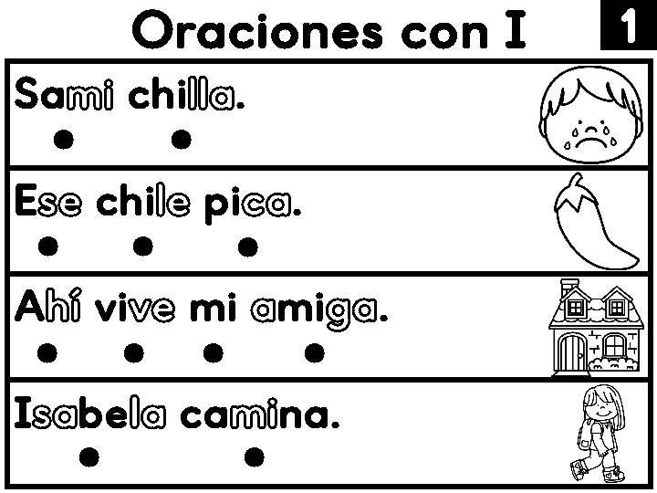 Libro de Fluidez - Oraciones con I - Classful