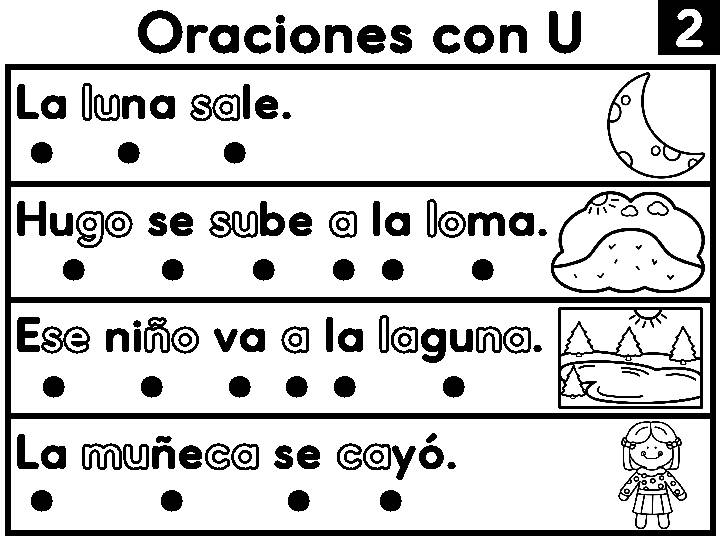 Libro de Fluidez - Oraciones con U - Classful