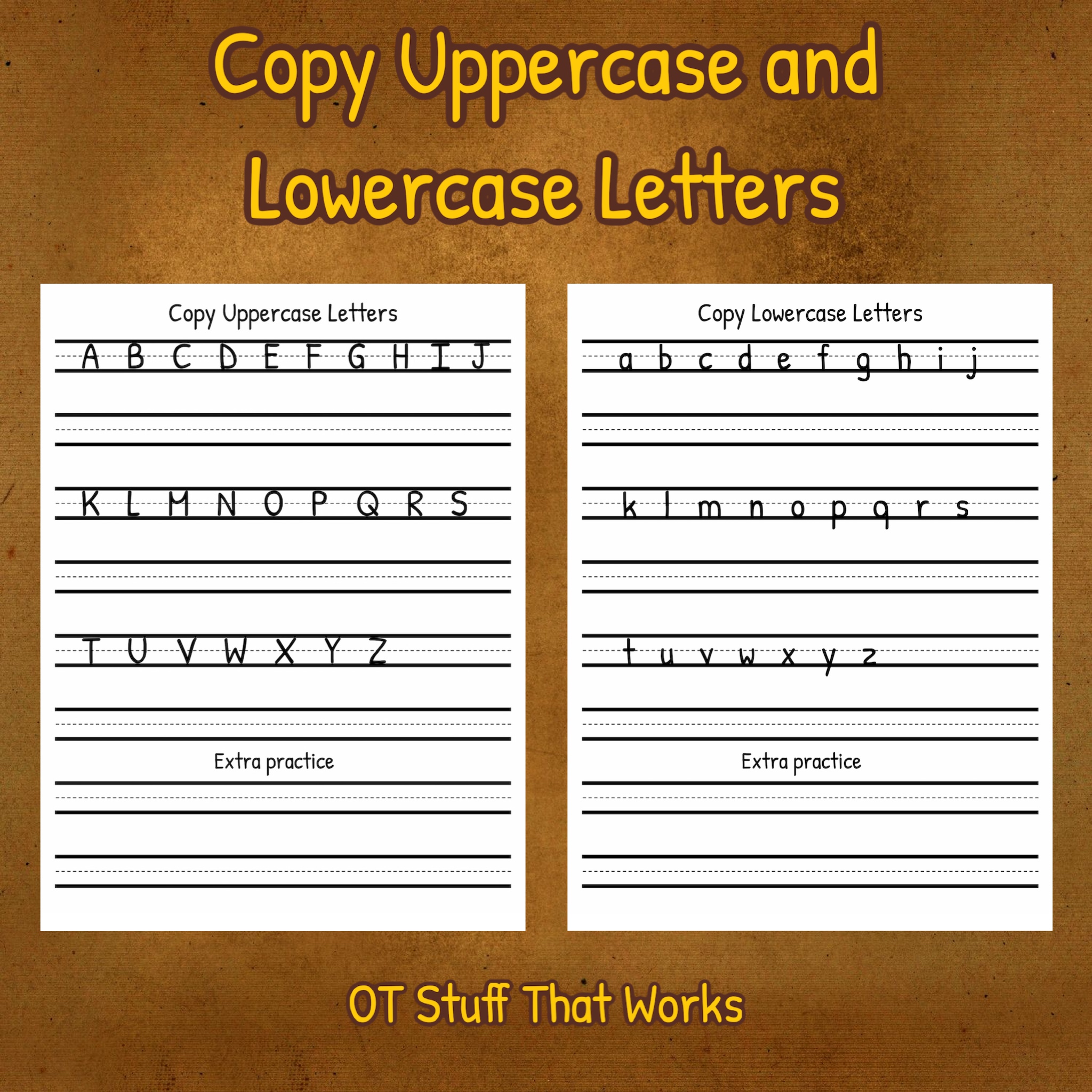 Copy Uppercase and Lowercase Letters - Classful