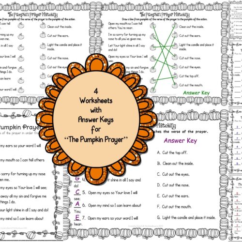 The Pumpkin Prayer Activity Pack - Classful
